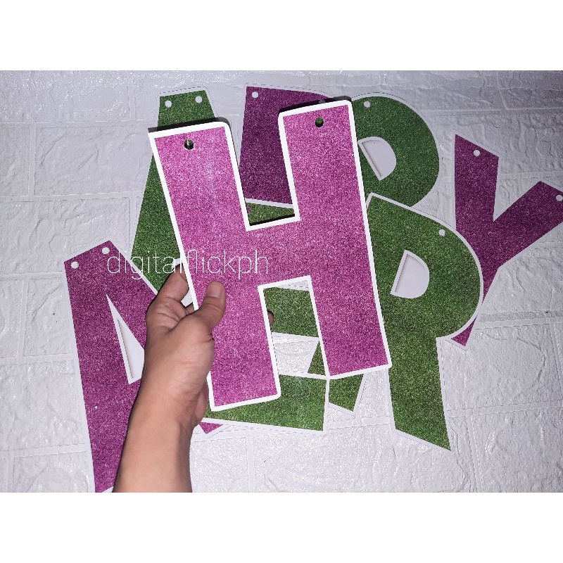 Cut Letters PERSONALIZE BIRTHDAY BANNER , Party, Name Banner, Happy ...