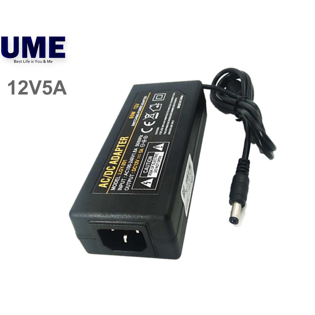 DC 12V 5A CCTV Camera DVR LED Power Supply Adapter COD UME PB1205 ...