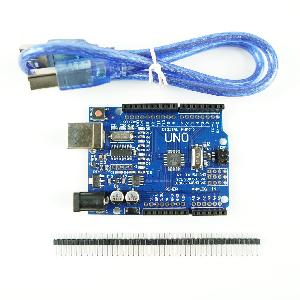 Arduino UNO R3 CH340G SMD with USB Cable and Male Pin Headers Arduino ...