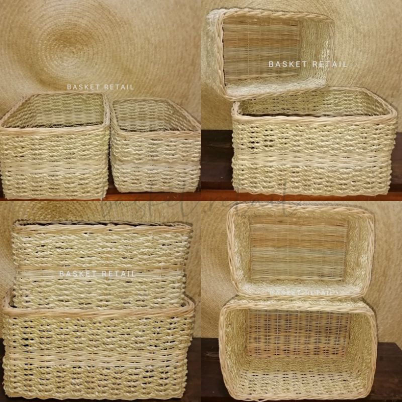 Rattan Storage | Rattan Organizer | Buri Basket Box | Shopee Philippines