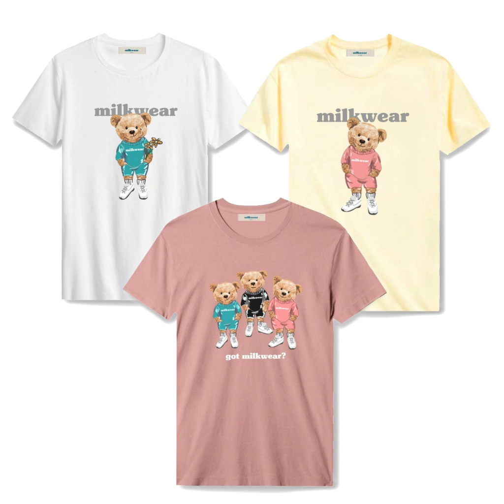 Milkbear Graphic Tee Collection | For Men & Women | Shopee Philippines