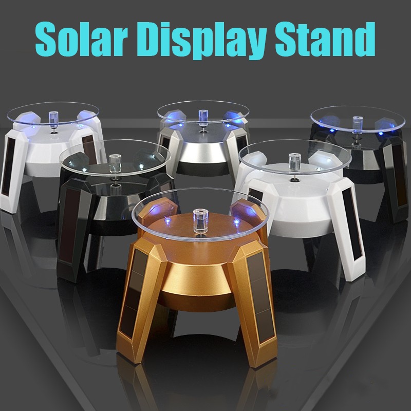 Solar Display Stand With Lights 360 Degree For Action Figure | Shopee ...