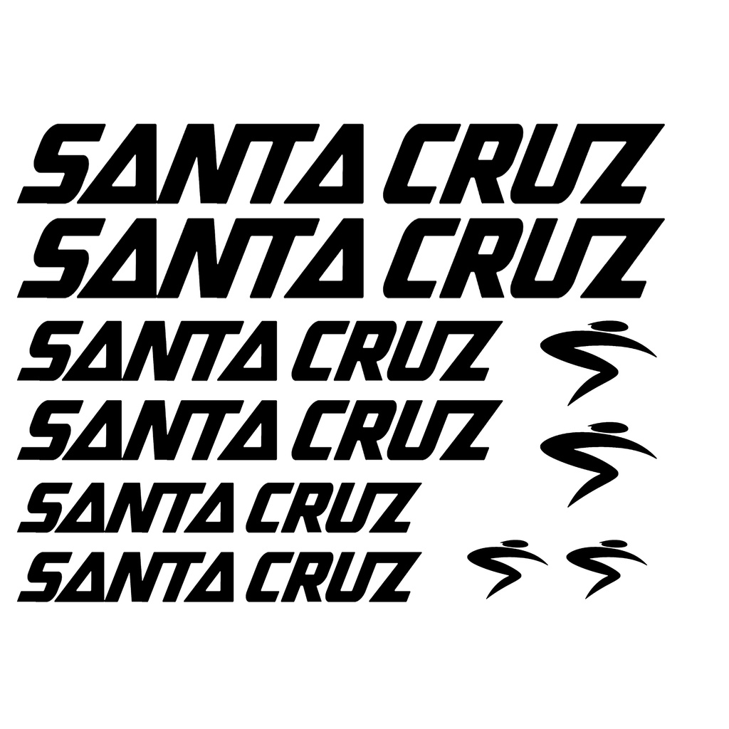SANTA CRUZ Sticker Decal for Mountain Bike and Road Bike (Sticker cut ...