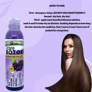 ICARE Botox Keratin filler Hair treatment To bring back your straight ...