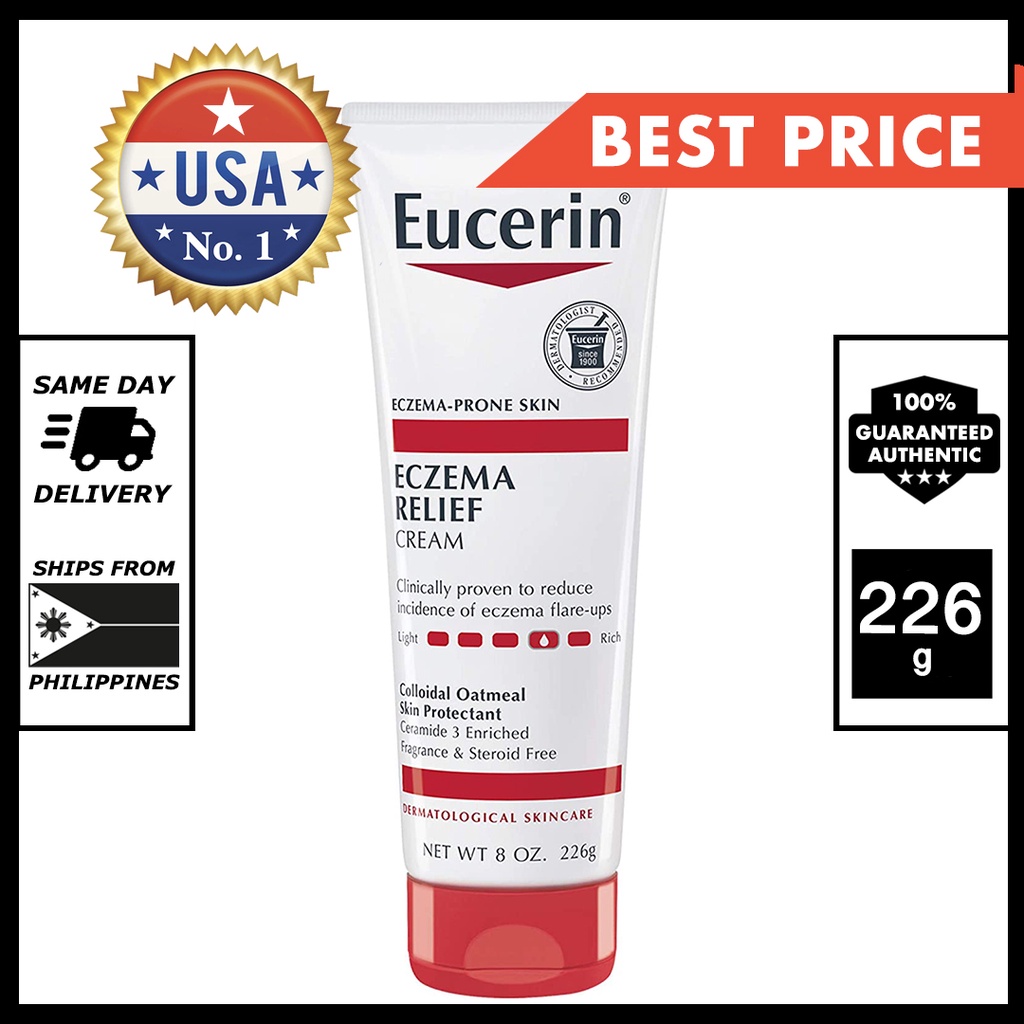 Eucerin Eczema Relief Cream Full Body Lotion for Eczema Prone Skin ...