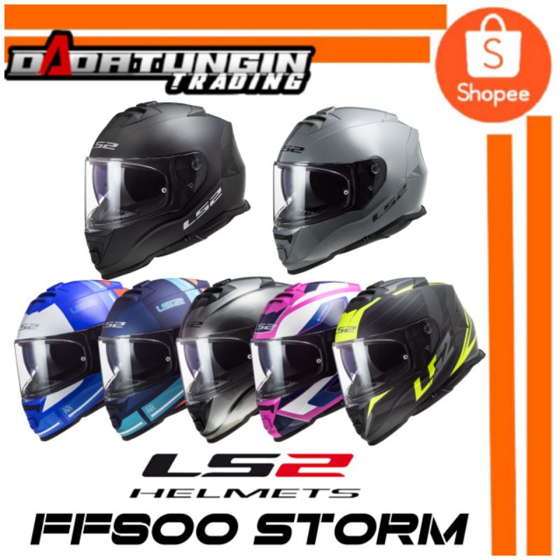 LS2 FF800 Storm Full Face Helmet Dual Visor | Shopee Philippines