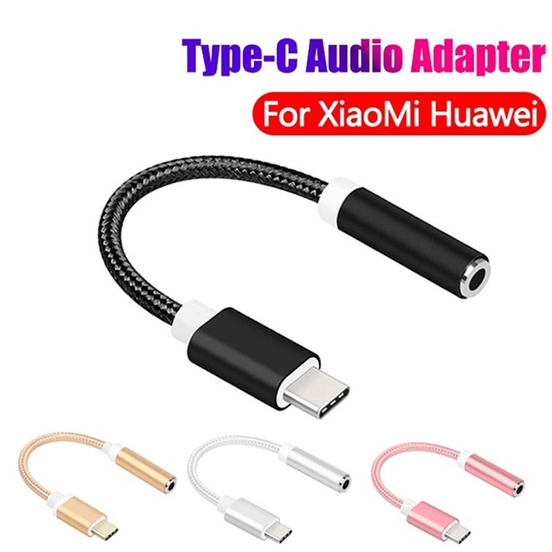 Mobile Phone Adapters Type C To 3.5mm Headphone Jack Aux Audio Adapter ...