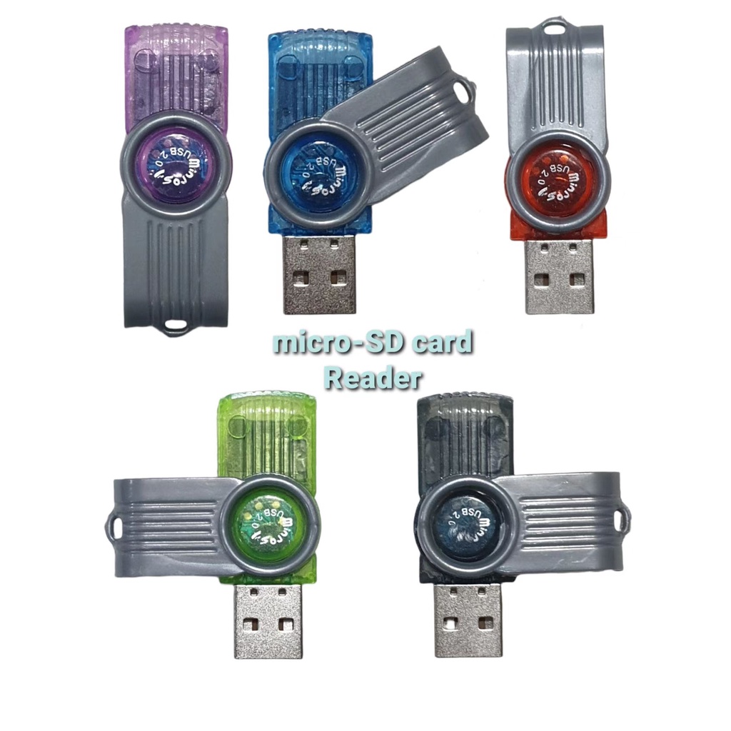 micro-SD Card Reader High Speed Rotate Adapter USB Card Reader USB 2.0 ...