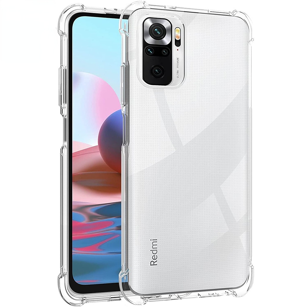 Shockproof Clear Phone Case For Xiaomi Redmi Note 10 Pro 10S 5G Soft ...