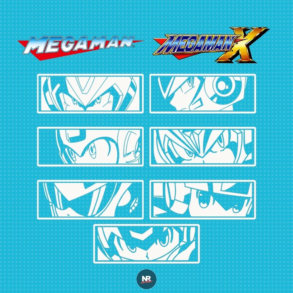 Megaman X Megaman Classic Zero Maverick Hunter Vinyl Decal Sticker ...