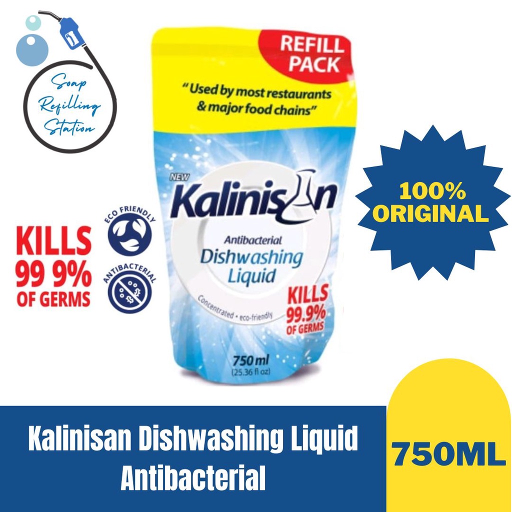 Kalinisan Dishwashing Liquid Antibacterial (750ML - Refill Pack ...