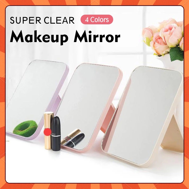 Face Makeup Mirror Desktop Vanity Mirror Large Folding Portable Square ...
