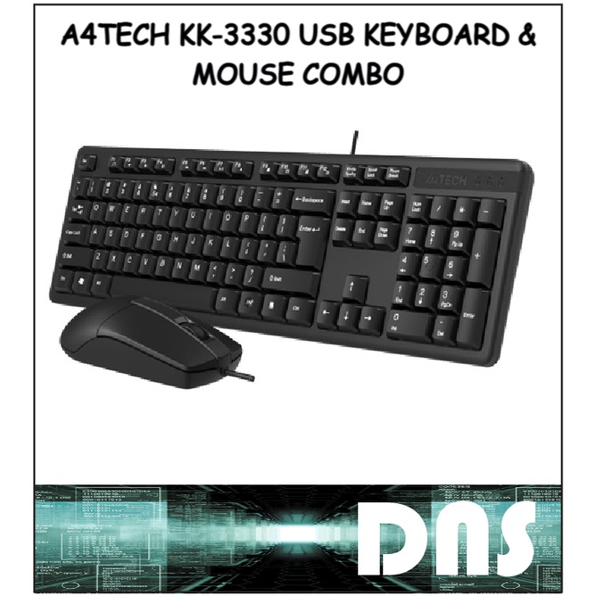 A4Tech KK-3330 Keyboard and Mouse Combo (USB) | Shopee Philippines
