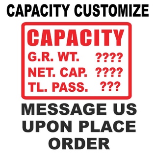 Mitsubishi L300 FB Van Sticker Set Capacity, Not for Hire. (Free Diesel ...