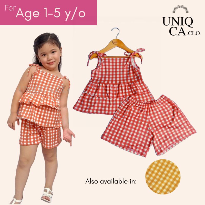 UNIQCA.CLO KIDS CLOTHING TERNO PAMBAHAY PREMIUM QUALITY FOR SIZE XS TO ...