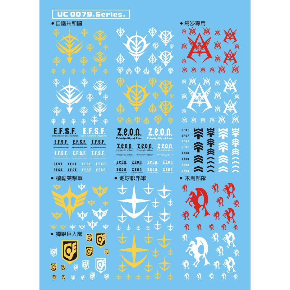 Gundam Decal Gundam HG 1/144 0079 Series | Shopee Philippines
