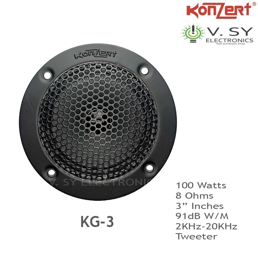 Original Konzert KG-3 100W 8 Ohms 3 Inches Professional Hi-Fi Tweeter ...