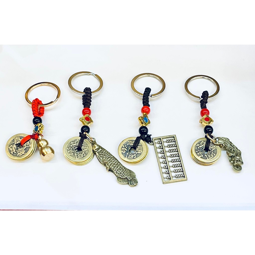 LUCKY CHARM PIN PIN ABACUS W/ FIVE COIN LUCKY CHARM KEYCHAIN | Shopee ...