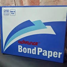 Advance Bond Paper 70gsm S-20 Short,a4,Long | Shopee Philippines
