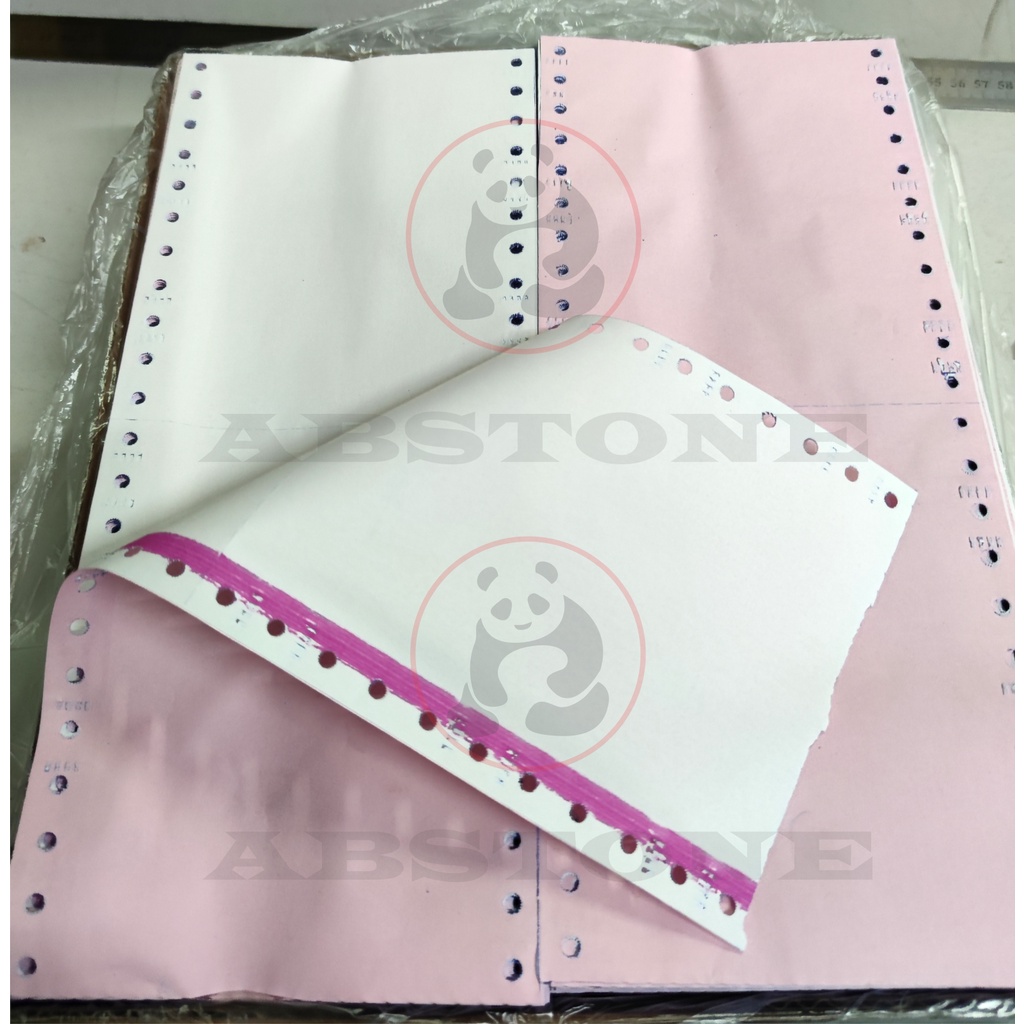 2 Ply Carbonless Continuous Form 4.75" x 5.5" - Colored | Shopee ...