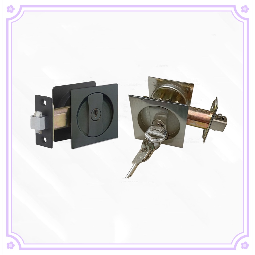 Sliding door lock double hook lock bathroom kitchen embedded hidden ...