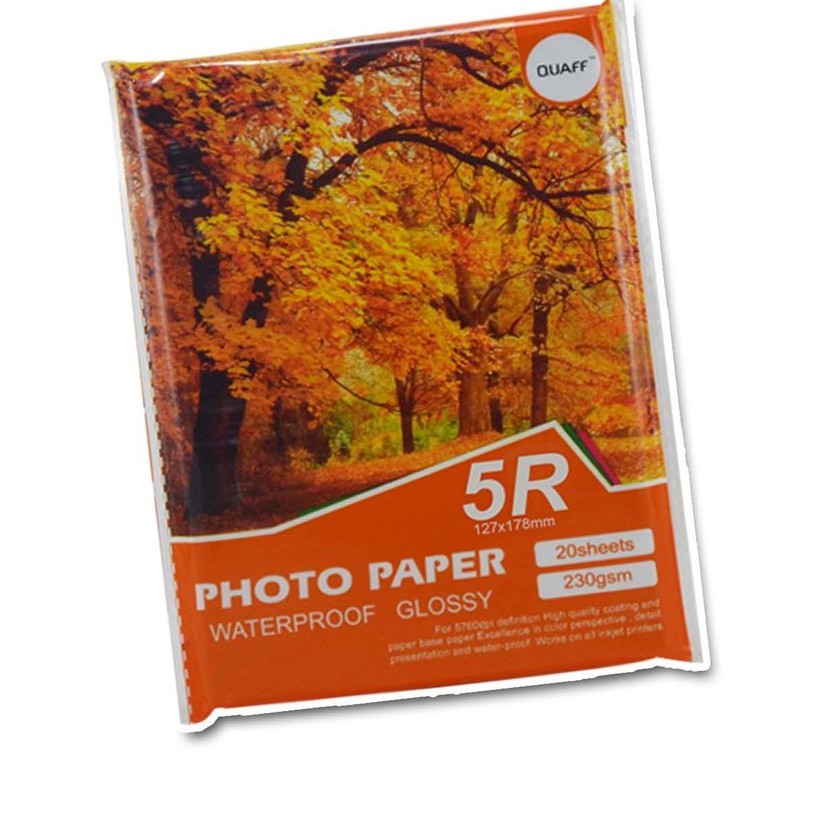 5R photo paper,photopaper waterproof glossy | Shopee Philippines