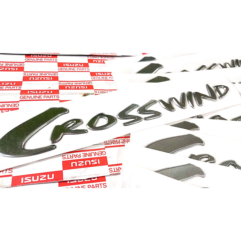 Original Isuzu Crosswind decals (Embossed)Silver Aluminum Color Sold as ...