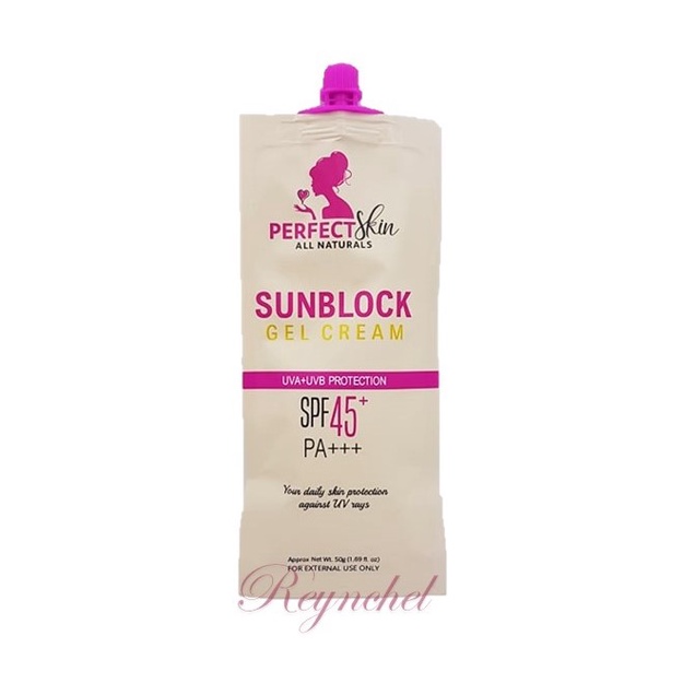 Perfect Skin Sunblock Gel Cream Spf45++ 50grams | Shopee Philippines