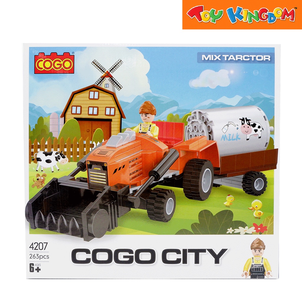 Cogo City Mix Tractor Building Blocks Building Blocks | Shopee Philippines