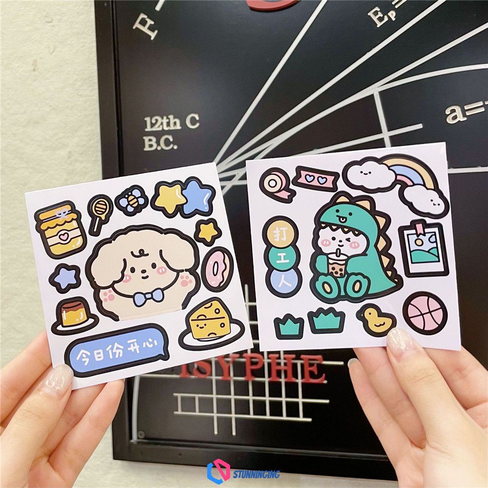 Cartoon Cute Ins Water Cup Insulation Cup Stickers Pvc Waterproof ...