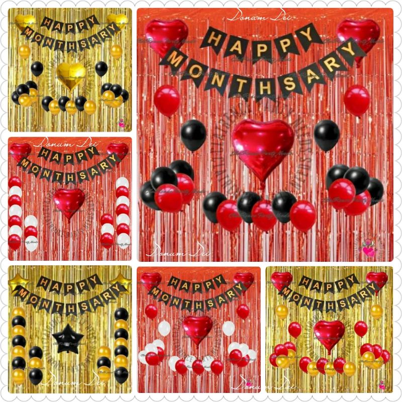 Monthsary Decoration Package #01 Party Decoration Party Needs | Shopee ...