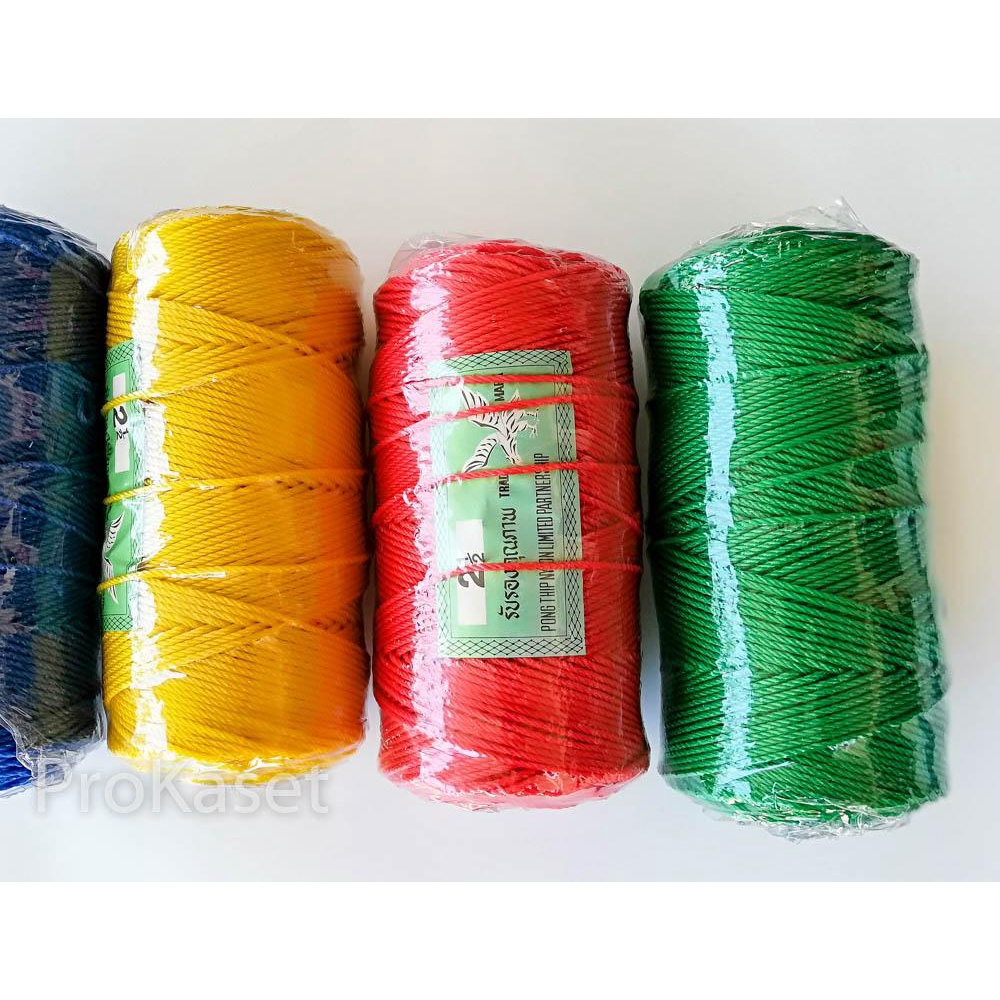 Assorted Color Nylon Rope Eagle Brand Size 2.5 Mm. 1 Roll About 250 ...