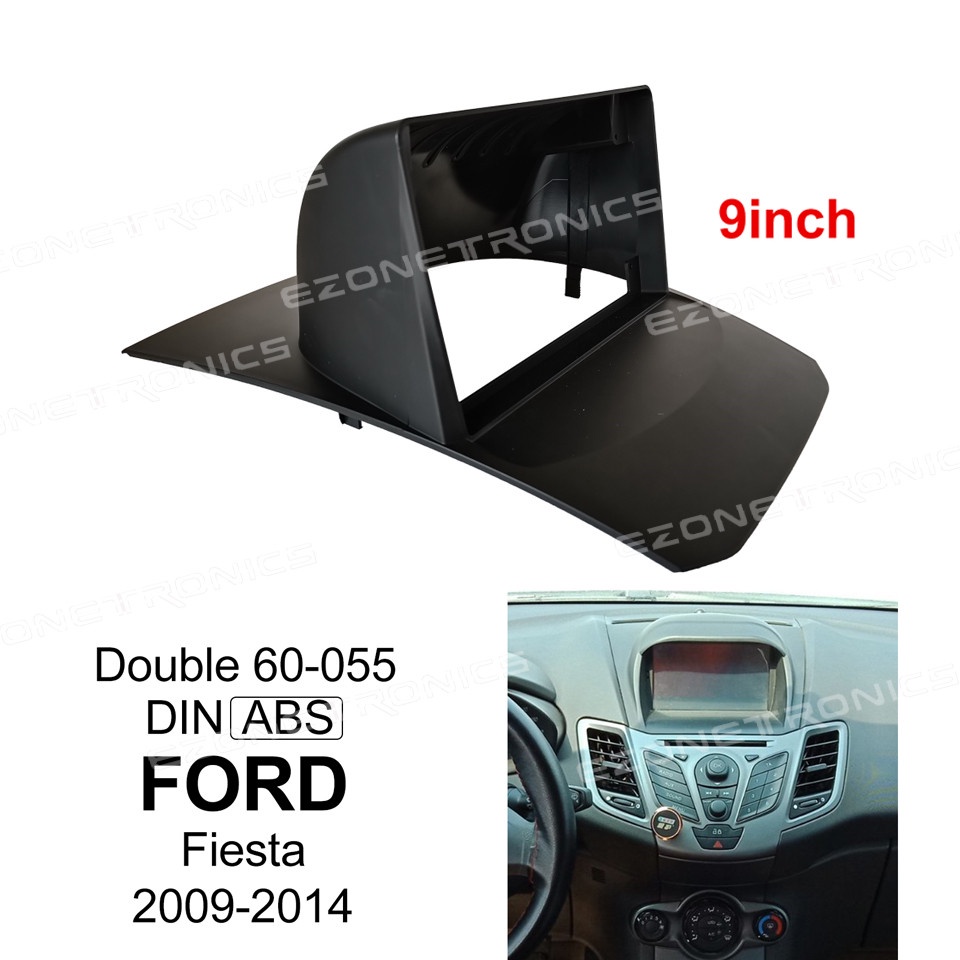 Car Radio Fascia For 2009-2014 Ford Fiesta 9 Inch Frame Android 2Din ...