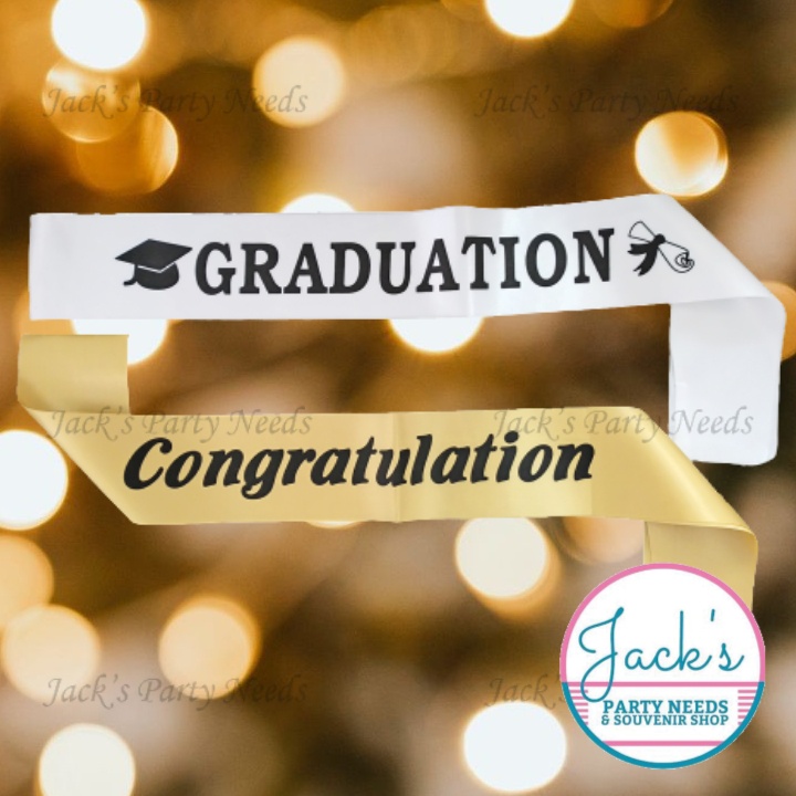Graduation Satin Sash Congratulation Satin Sash Graduation Ceremony ...