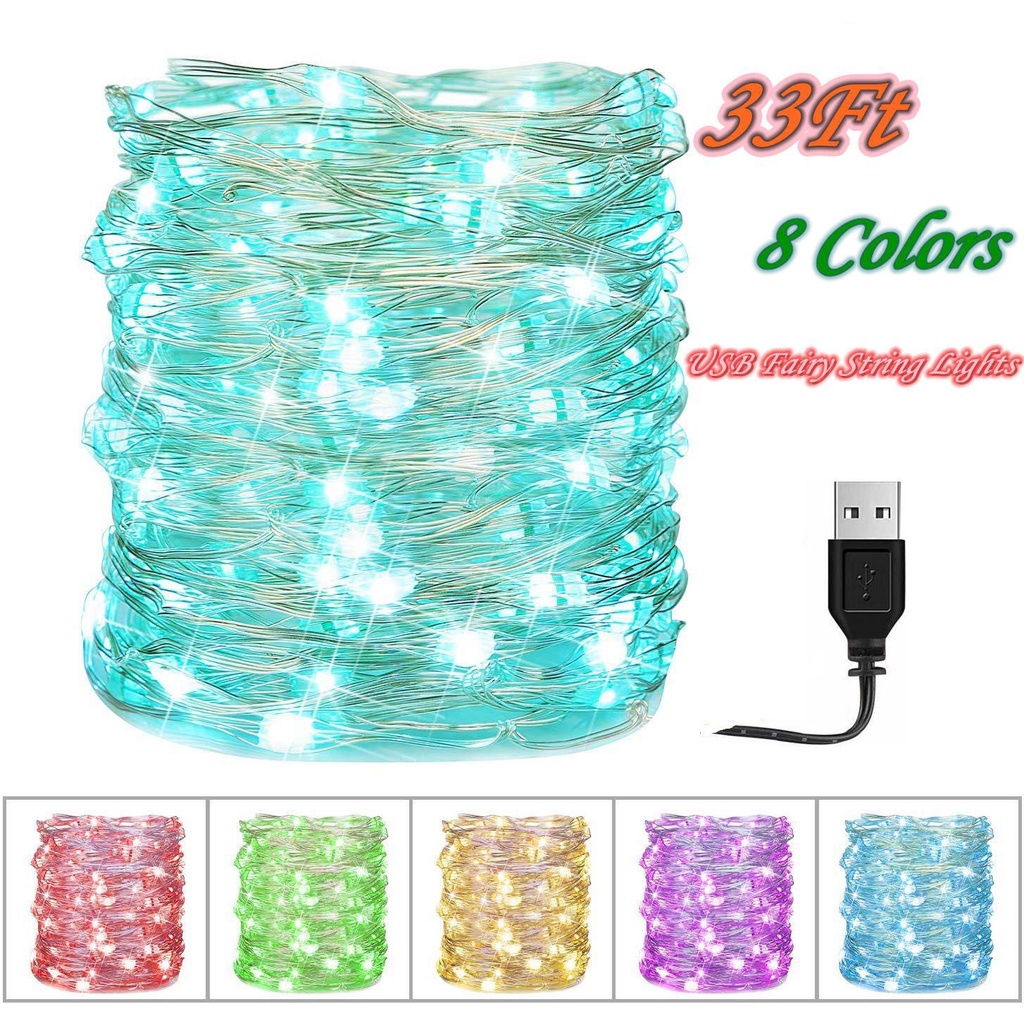 10 meters 100 LEDs USB Plug in Fairy String Lights for Wedding ...