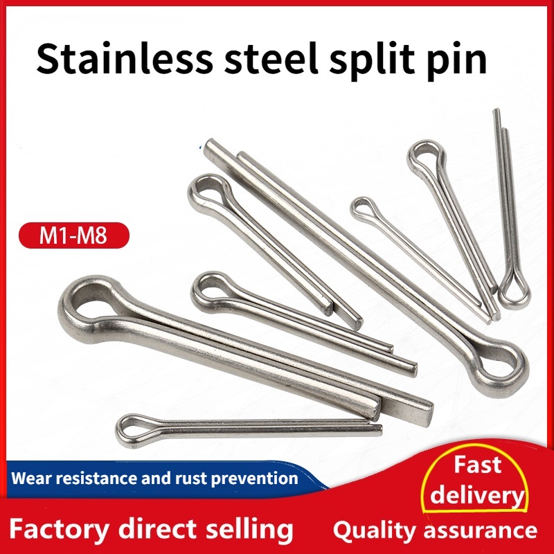 M1/M2/M3/M4 304 stainless steel split pin positioning elastic snap pin ...