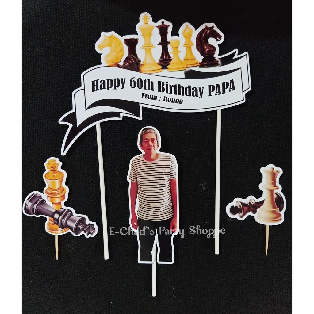 CHESS THEME Cake Topper | Shopee Philippines