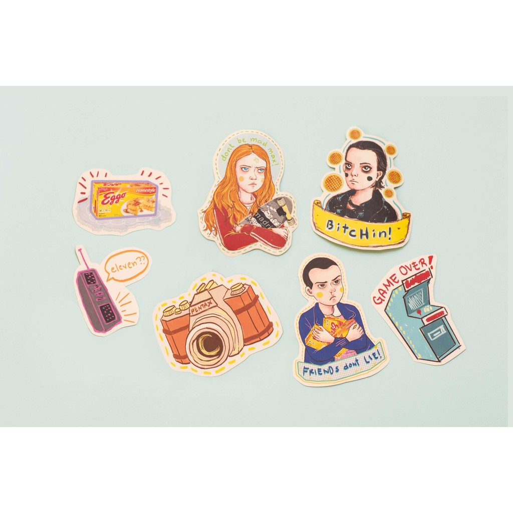 Stranger Things Sticker Set / Mad Max / Eleven / Retro Stickers ...