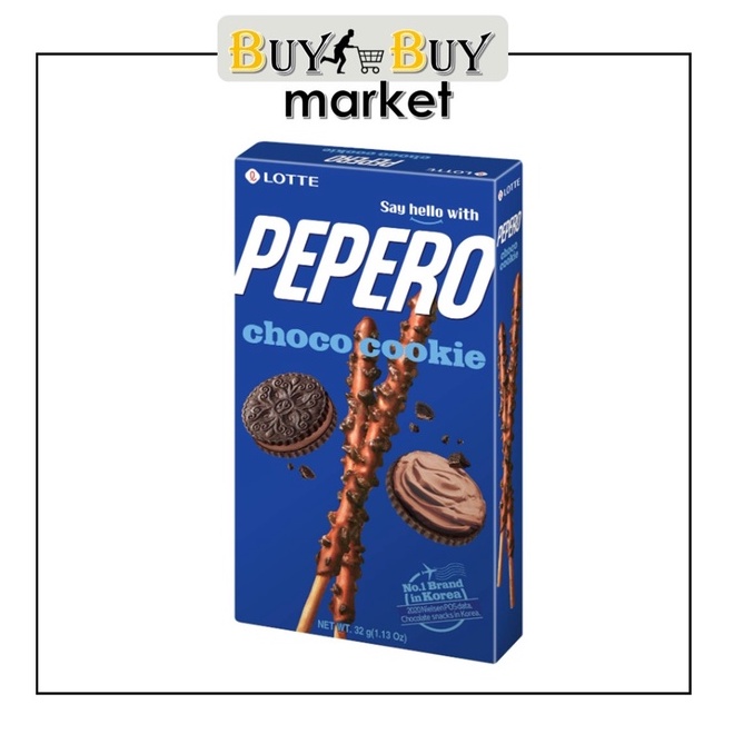 Lotte Pepero Choco Cookie 37g (blue) | Shopee Philippines