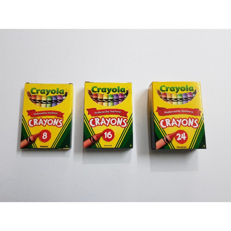 Crayola crayons ( 8, 16 , 24 colors ) | Shopee Philippines