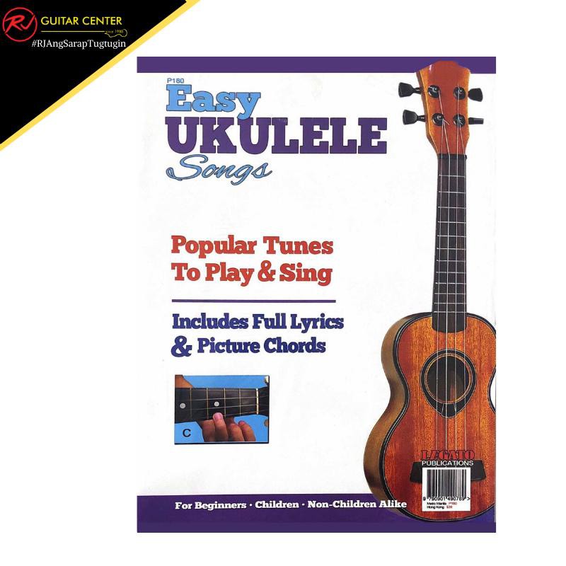 RJ Guitars - CHORDS BOOK - Easy Ukulele Songs (Instructional Book ...