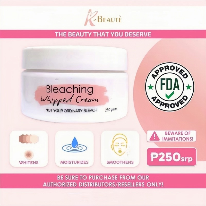 K Beaute Bleaching Whipped Cream 250g Original COD | Shopee Philippines