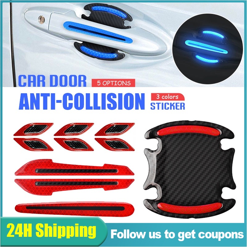 Car Door Anti Collision Sticker Car Wheel Hub Reflective Sticker Safety ...