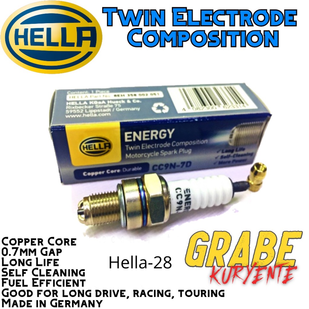 Bajaj Ct 100 Hella Twin Electrode Composition Spark Plug CC9N-7D ...