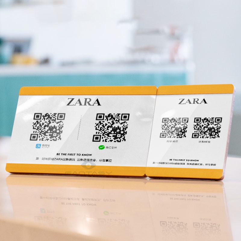 SVIAO Creative Solid Wood QR Code Table Card Display Ad Photo Frame ...