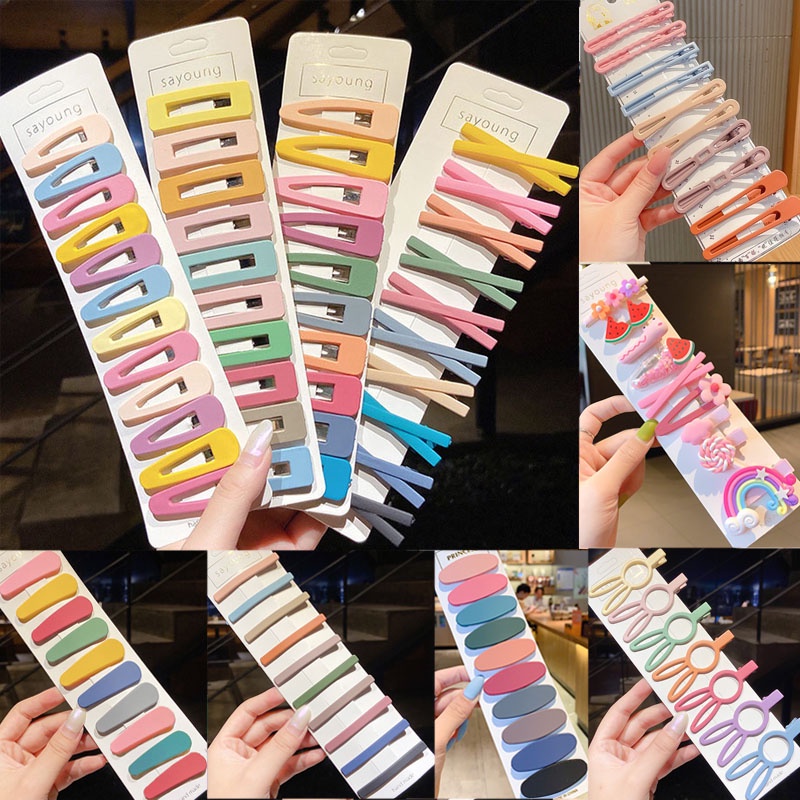 Korean Hair Clip Set Girl Simple Hairpin Fashionable Accessories ...