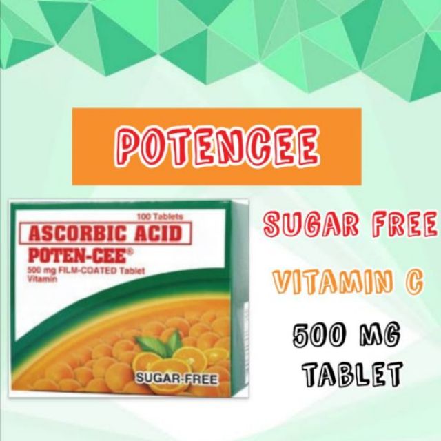 Potencee 500mg sugar free film coated tablet (Covid Essential) | Shopee ...