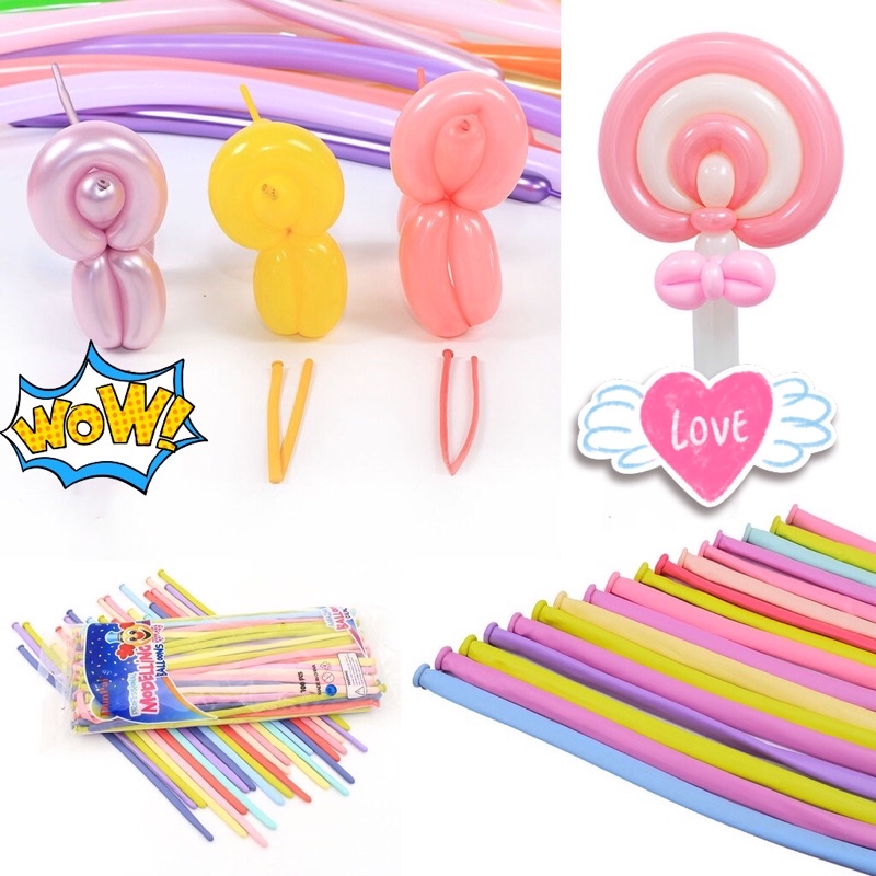 260q Pastel Long Balloons( 25pcs /100pcs) | Shopee Philippines