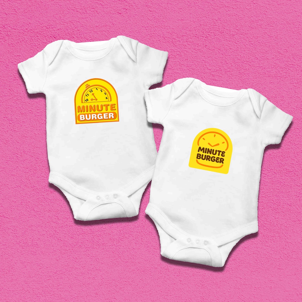 HANIEKT "MINUTE BURGER" BABY ONESIE | Shopee Philippines
