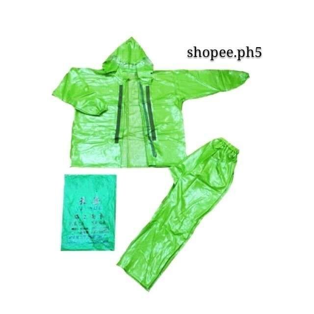 Vulcanized Green kapote raincoat | Shopee Philippines